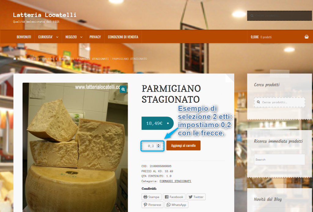 ORDINARE I FORMAGGI - Latteria Locatelli